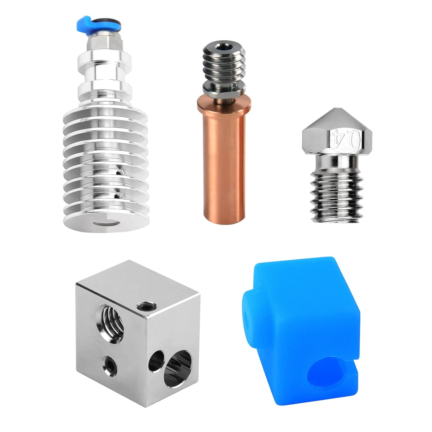 Amazon.com: All Metal Upgrade Hotend Plated Copper Heater Block, Non ...