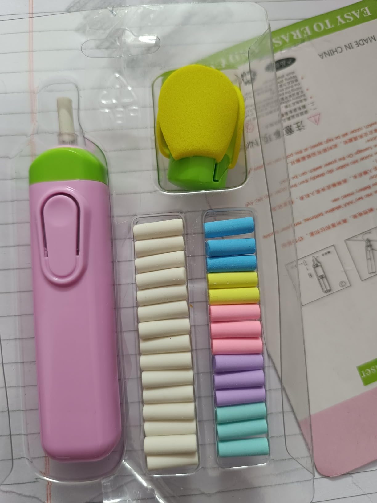 YBN Cute Electric Erasers For Kids With Fan And 30 Refills Corded ...