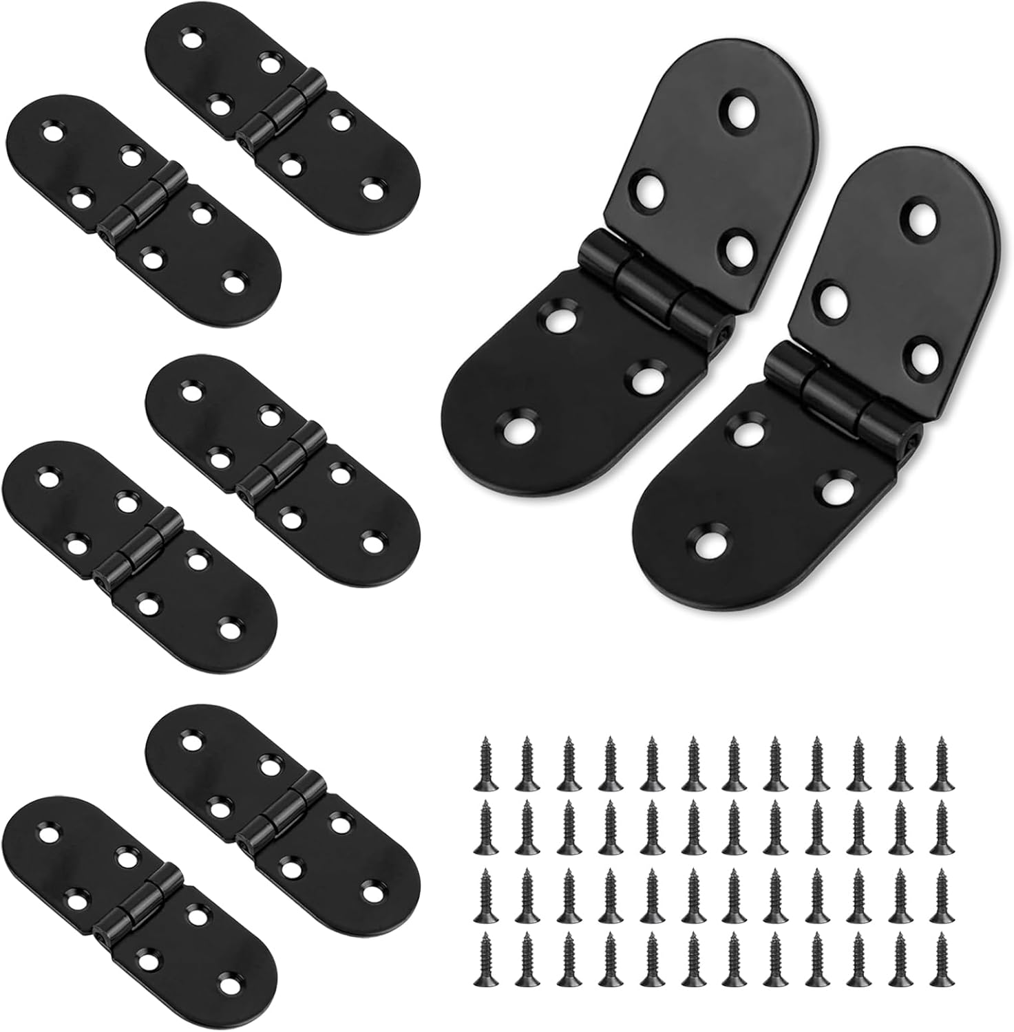 8 Pcs Folding Flip Hinges, 180 Degree Counter Flap Hinges for Wood ...