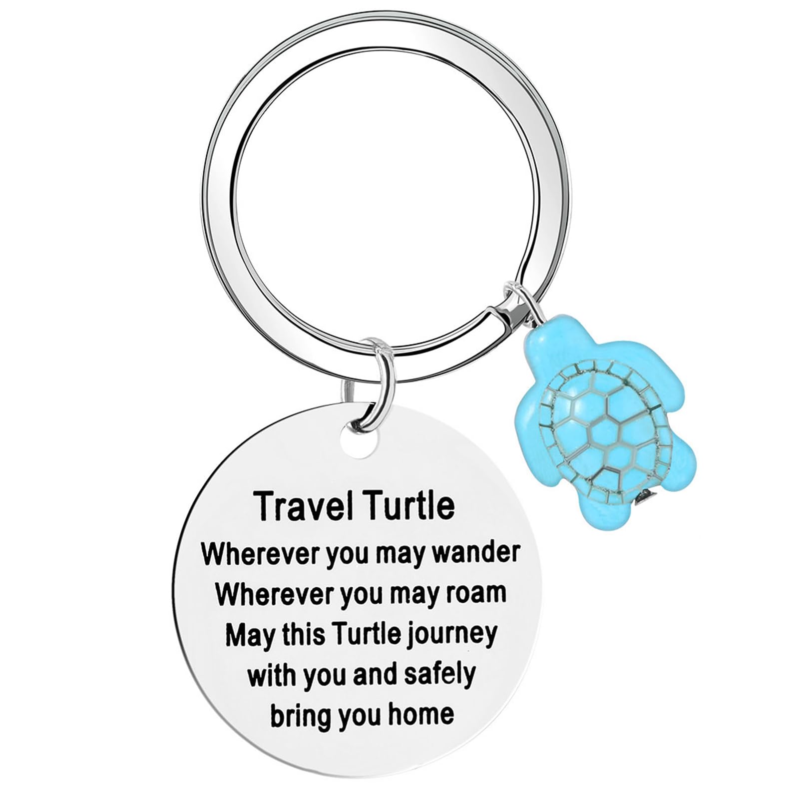 Tyqour 1 Pcs Turtle Keychain, Sea Turtle Keychain Gifts, Travel Sea ...
