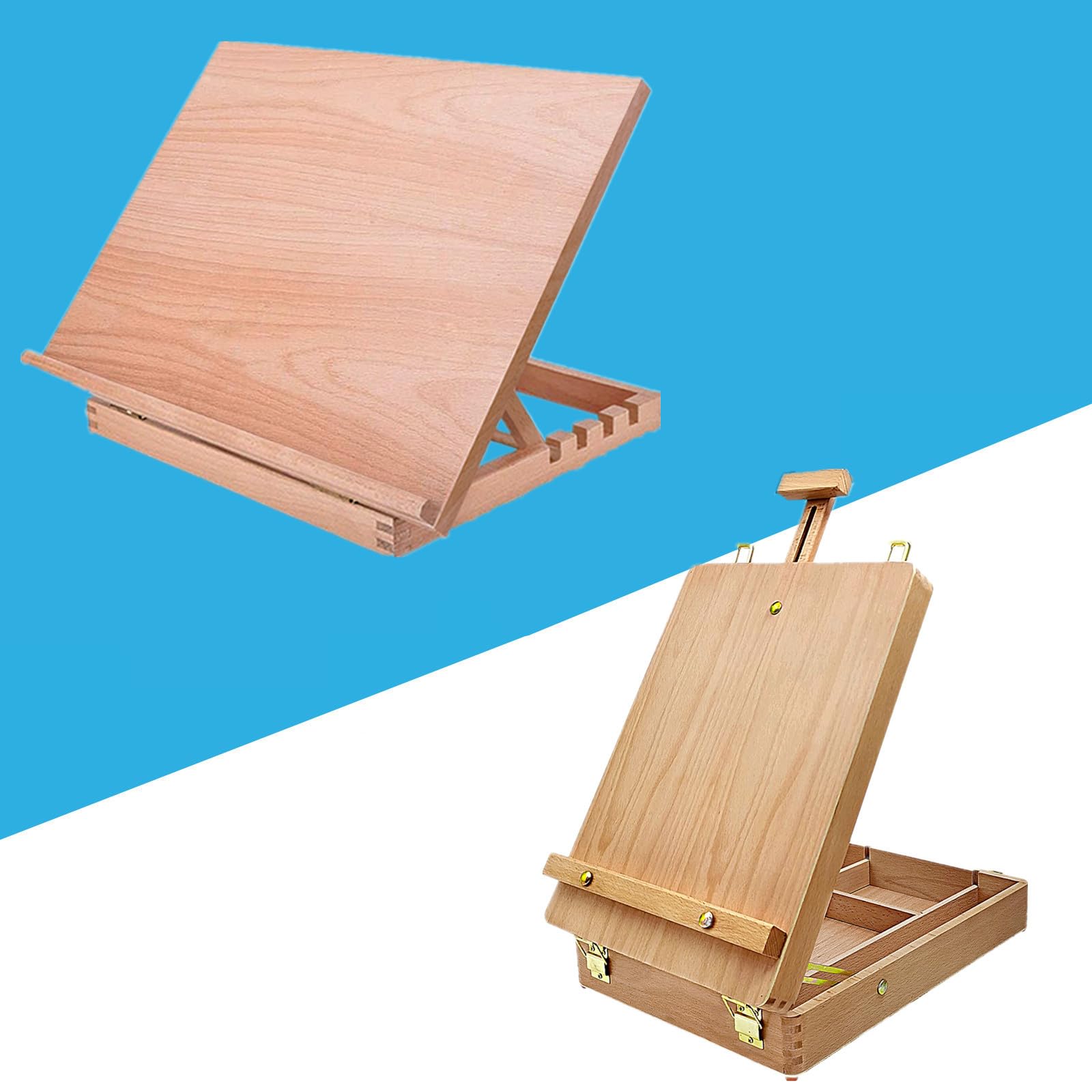 Amazon.com: MIRATUSO Tabletop Easel A3 Painting Easel with Smooth ...