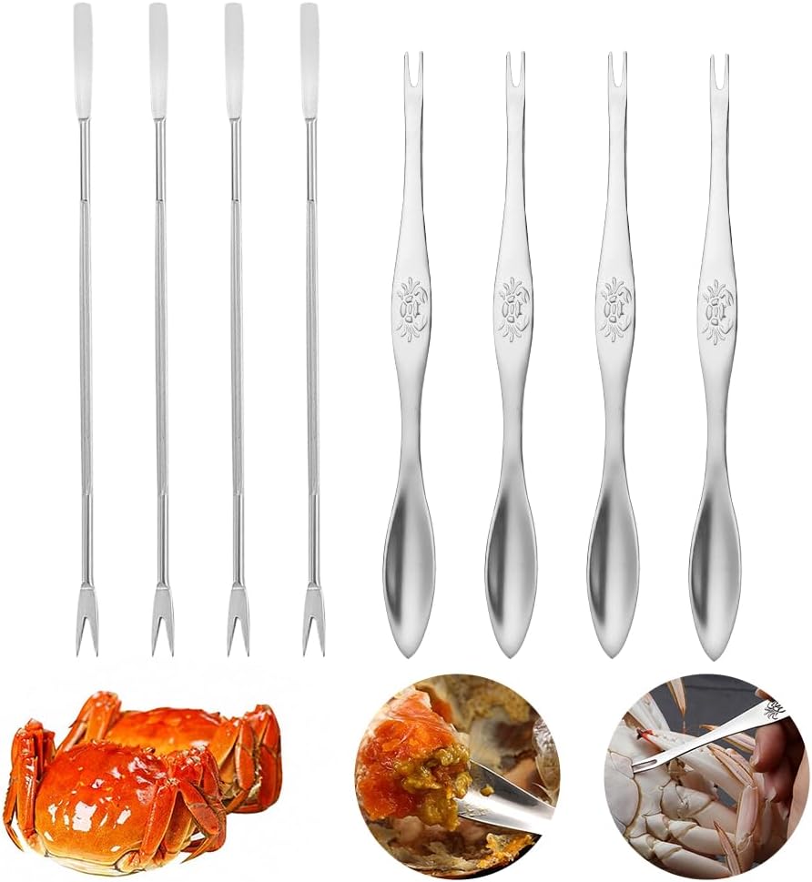 Artcome 12 Pieces Seafood Tools Set Including 2 Lobster Crab Crackers ...