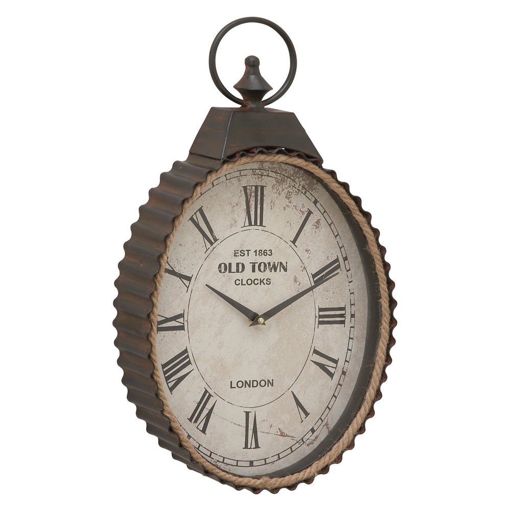 Amazon.com: Deco 79 Metal Pocket watch Style Wall Clock with Rope ...