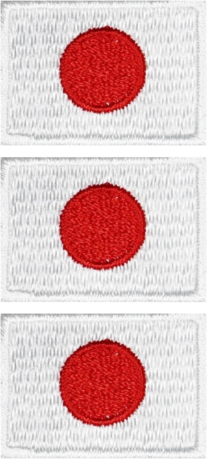 Amazon | スポーツ ワッペン 日本代表 応援グッズ JAPAN 日本製 ワッペン屋 WappenCook 日本 国旗 ミニ 日の丸 エンブレム SS 3枚セット アイロン接着 ...