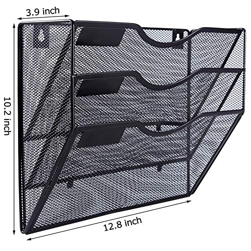 Snapklik.com : EASEPRES 3 Pockets Mesh Wall File Holder Organizer ...