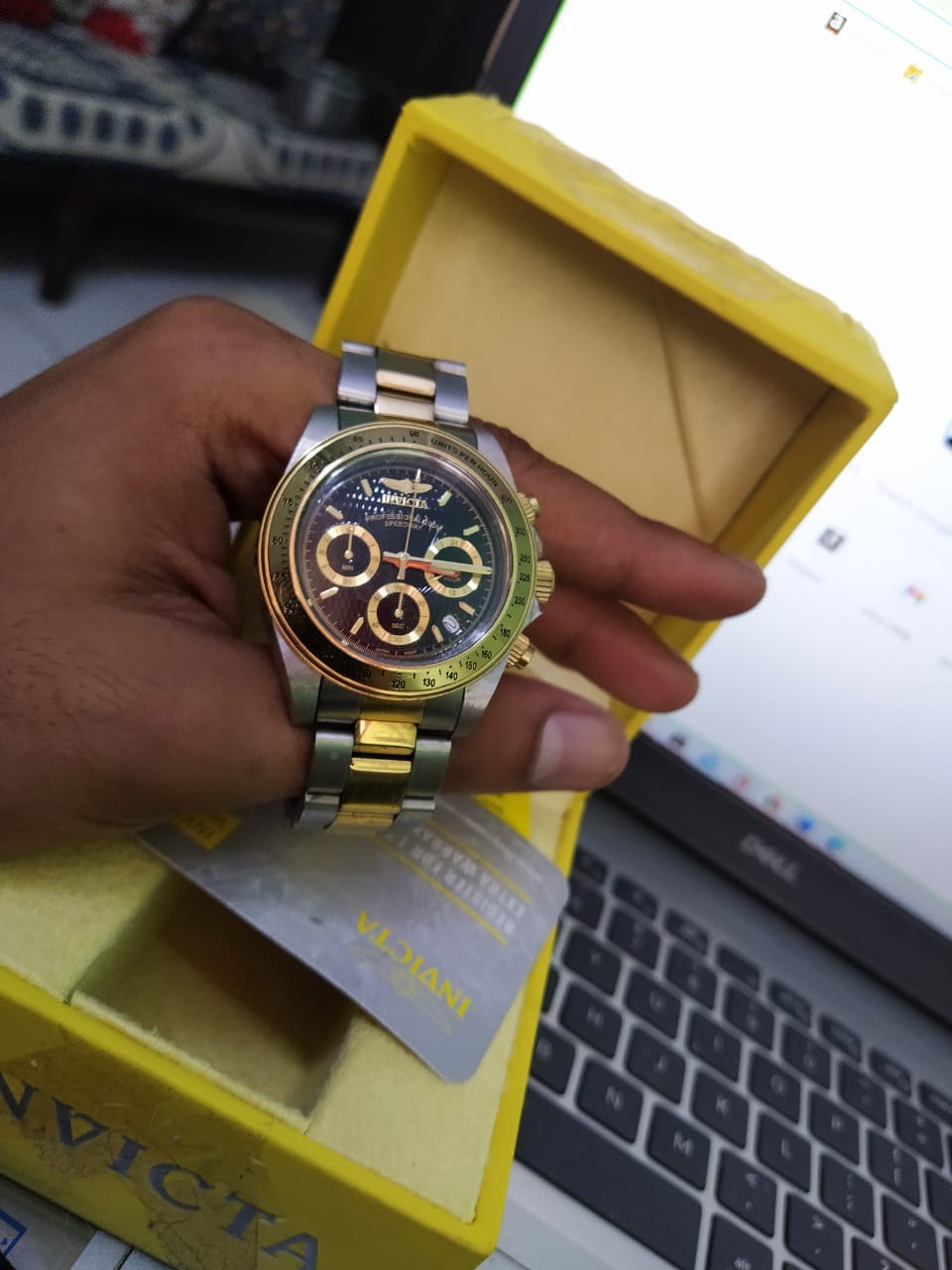 Invicta Speedway Chronograph Black Dial Watch for Men's - 9224 ...