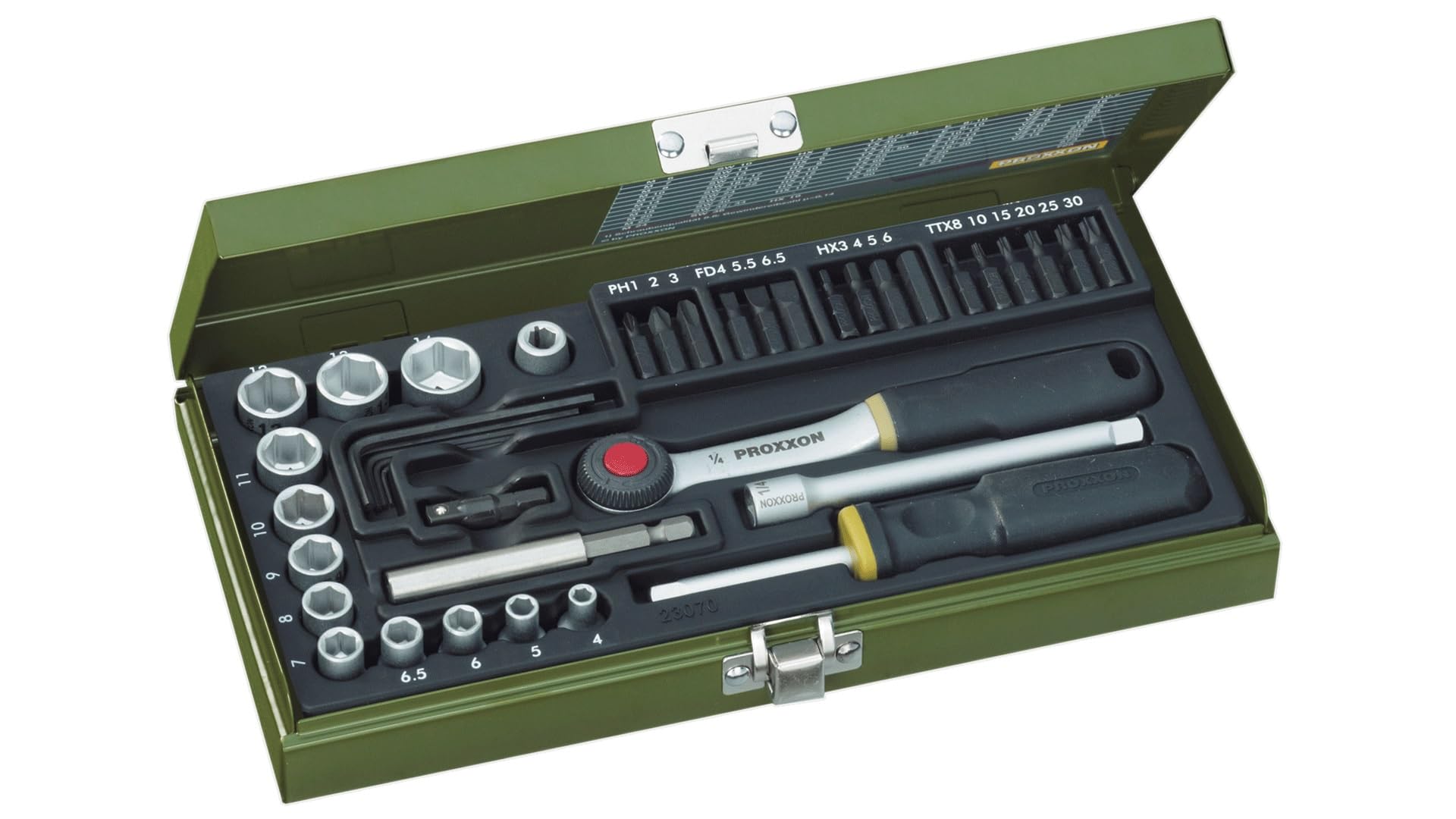 PROXXON 23070 Klucze Nasadowe Zestaw Bity CRV Fv - 2587639133