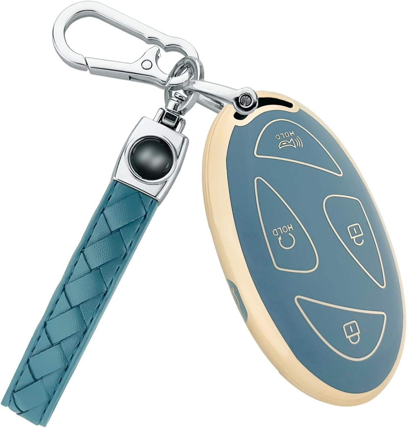 Amazon.com: Joouheax for Hyundai Key Fob Cover 2022-2025, 5 Button Soft ...