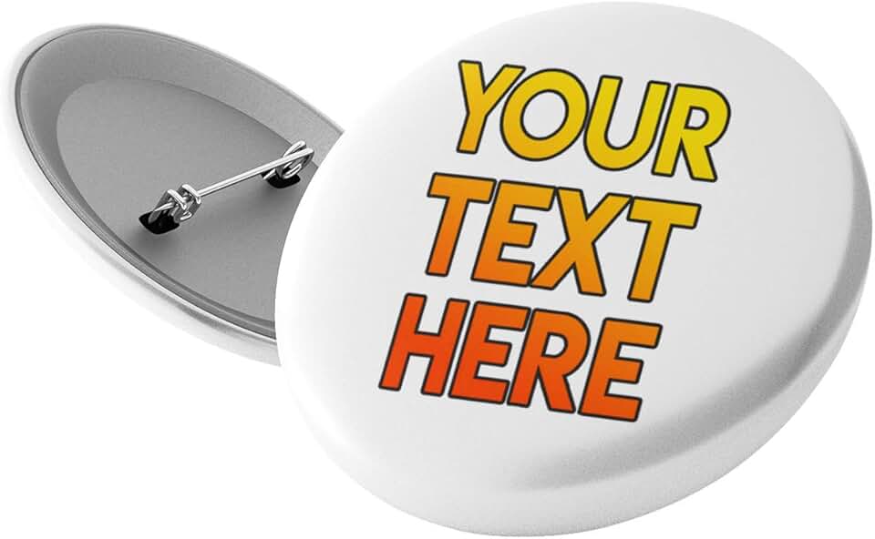 Amazon.com: personalized buttons pins