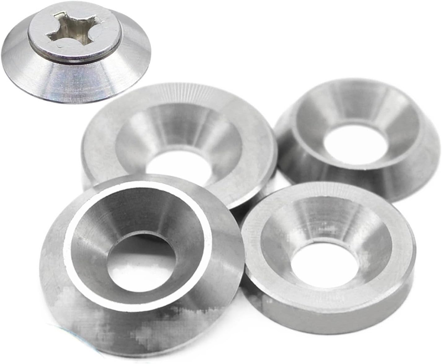 Amazon.com: Oikabio Countersunk Washer M3 M4 M5 M6 M8 M10 M12 304 Stainless Steel Conical Flat ...