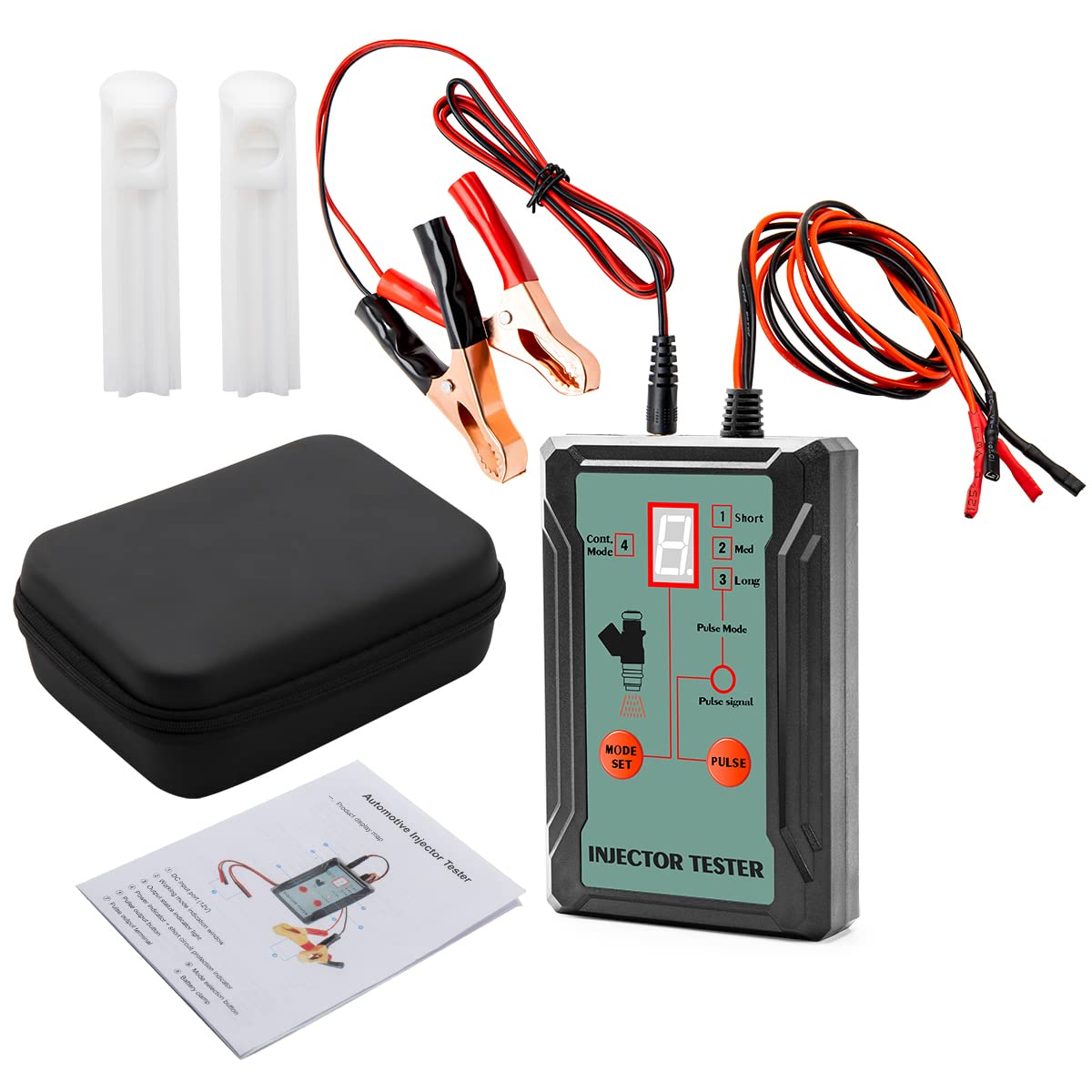 AUPREX Fuel Injector Tester and Cleaner Kit with 8 Pulse Modes&12V/5V ...