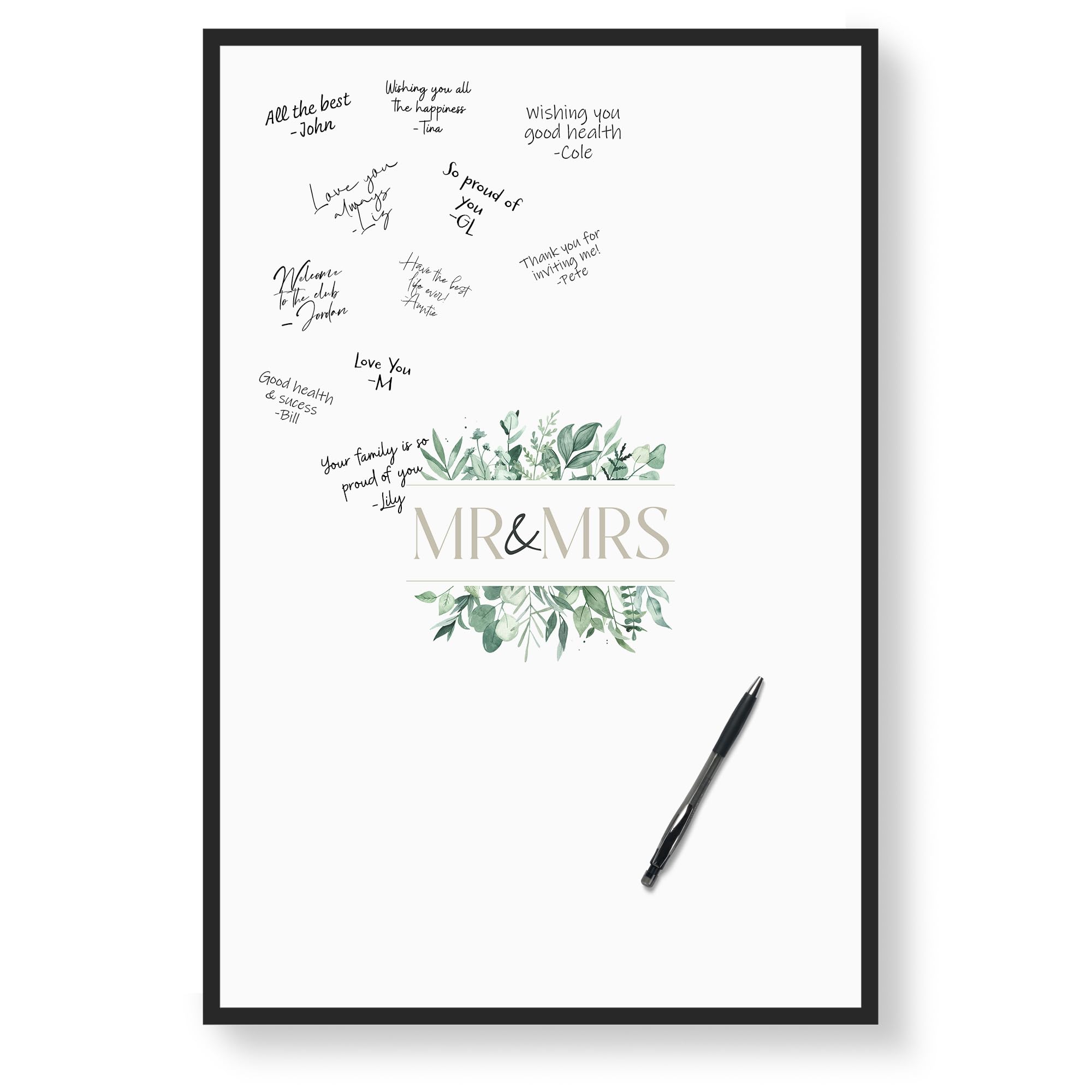 Amazon.com: Karto Wedding Signature Board - Wedding Guest Book ...