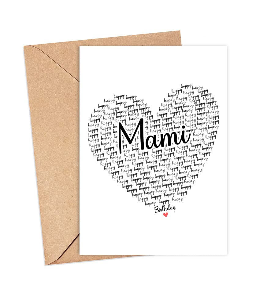 Buy GavinsDesigns Happy Birthday Mami Card - Cute Happy Birthday ...