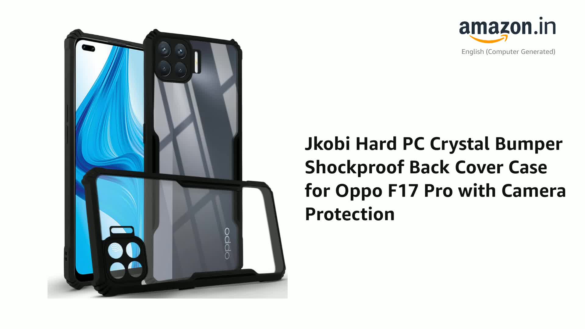 Watch Jkobi Hard PC Crystal Bumper Shockproof Back Cover Case for Oppo ...