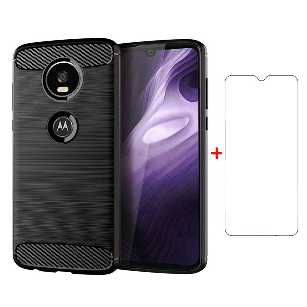 Amazon.com: Phone Case for Motorola Moto Z4 Play with Tempered Glass ...