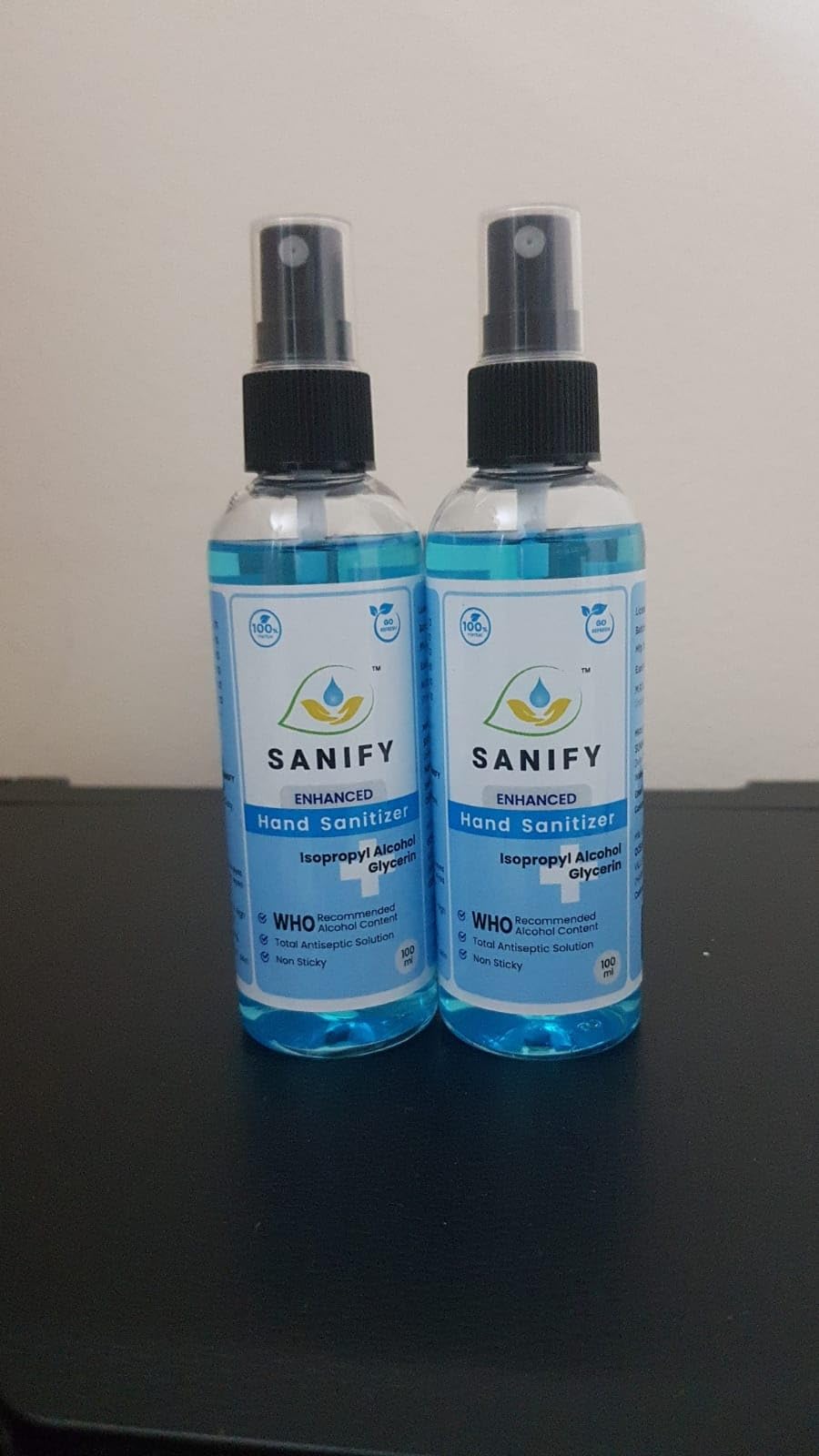 SANIFY HERBAL LIQUID HAND SANITIZER BOTTLE | 100ML (3) | Alcohol Based ...