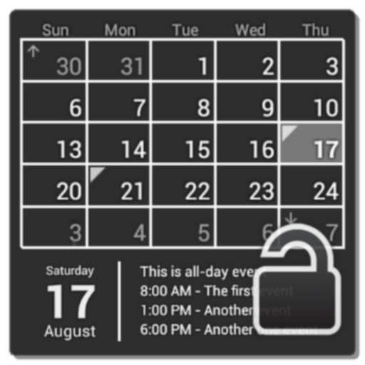 2017 Calendar iWidget key - App on Amazon Appstore