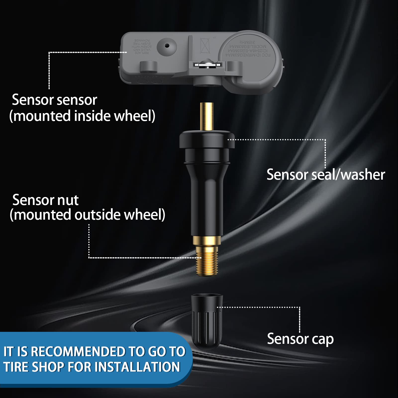 ACLONG TPMS Sensor for Chevy Cadillac Buick GMC Saturn Pontiac, Pre ...