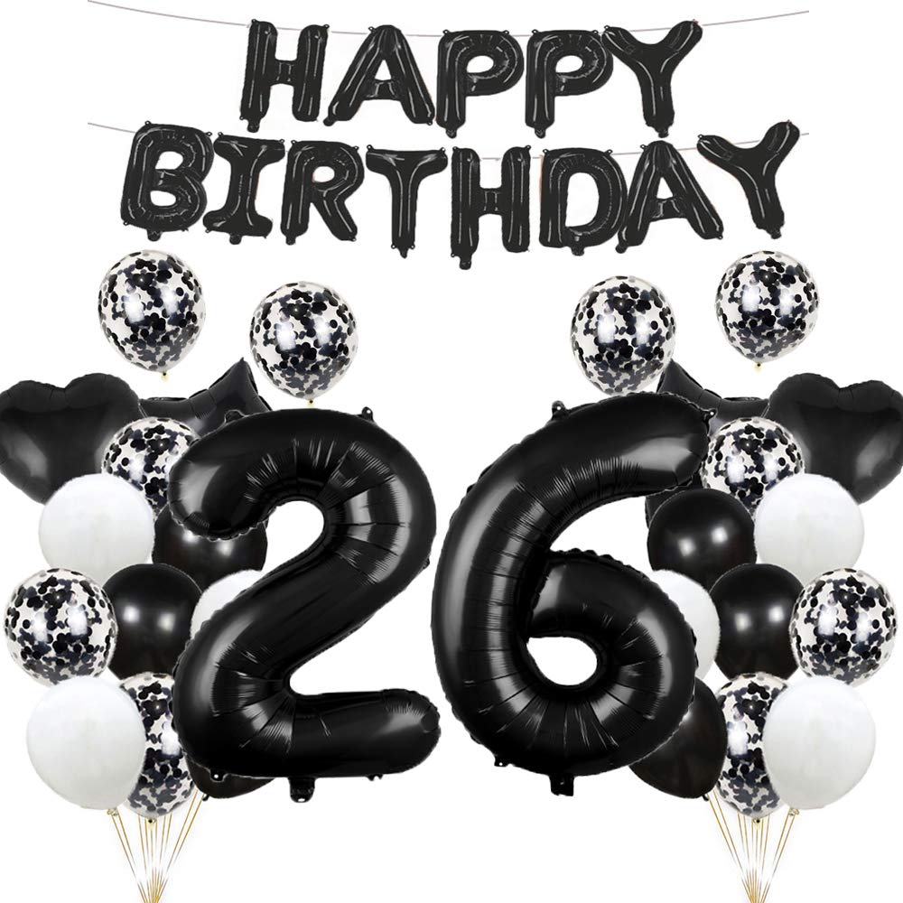 Amazon.com: GLZLMM 26th Birthday Balloon 26th Birthday Decorations ...