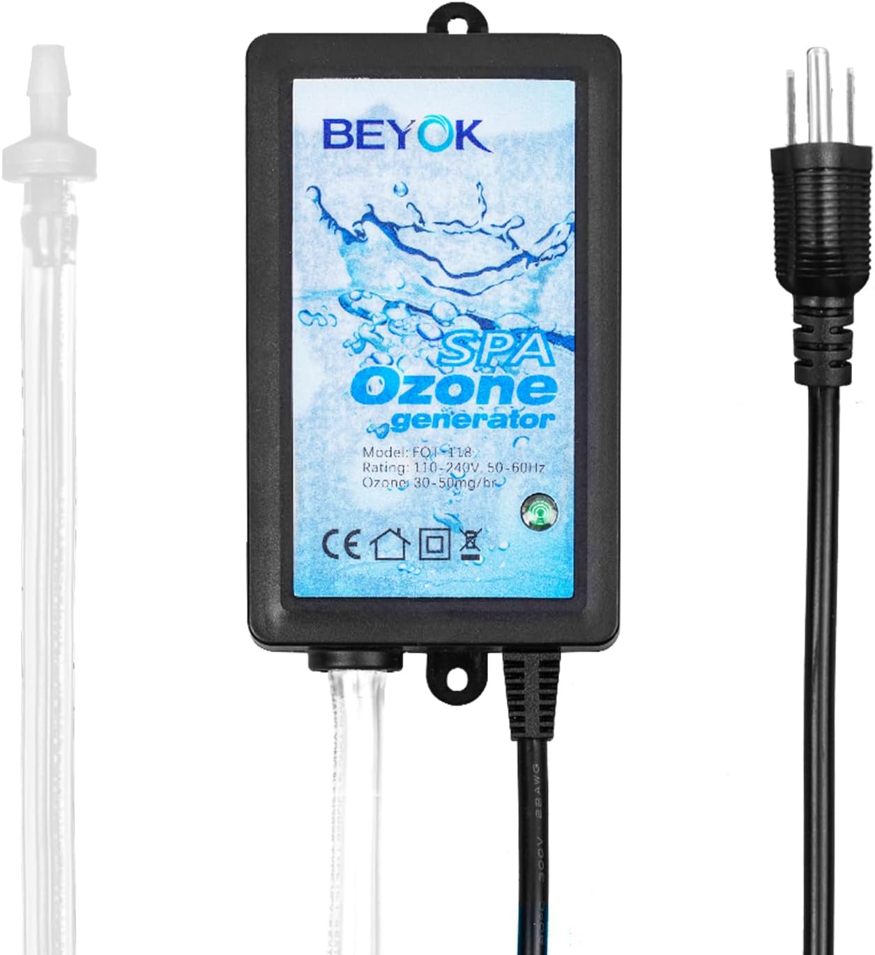 Amazon.com: EcoPooluxe Ozone Generator, Spa Ozone Generator, Cold Plunge Ozone Generator, Hot ...