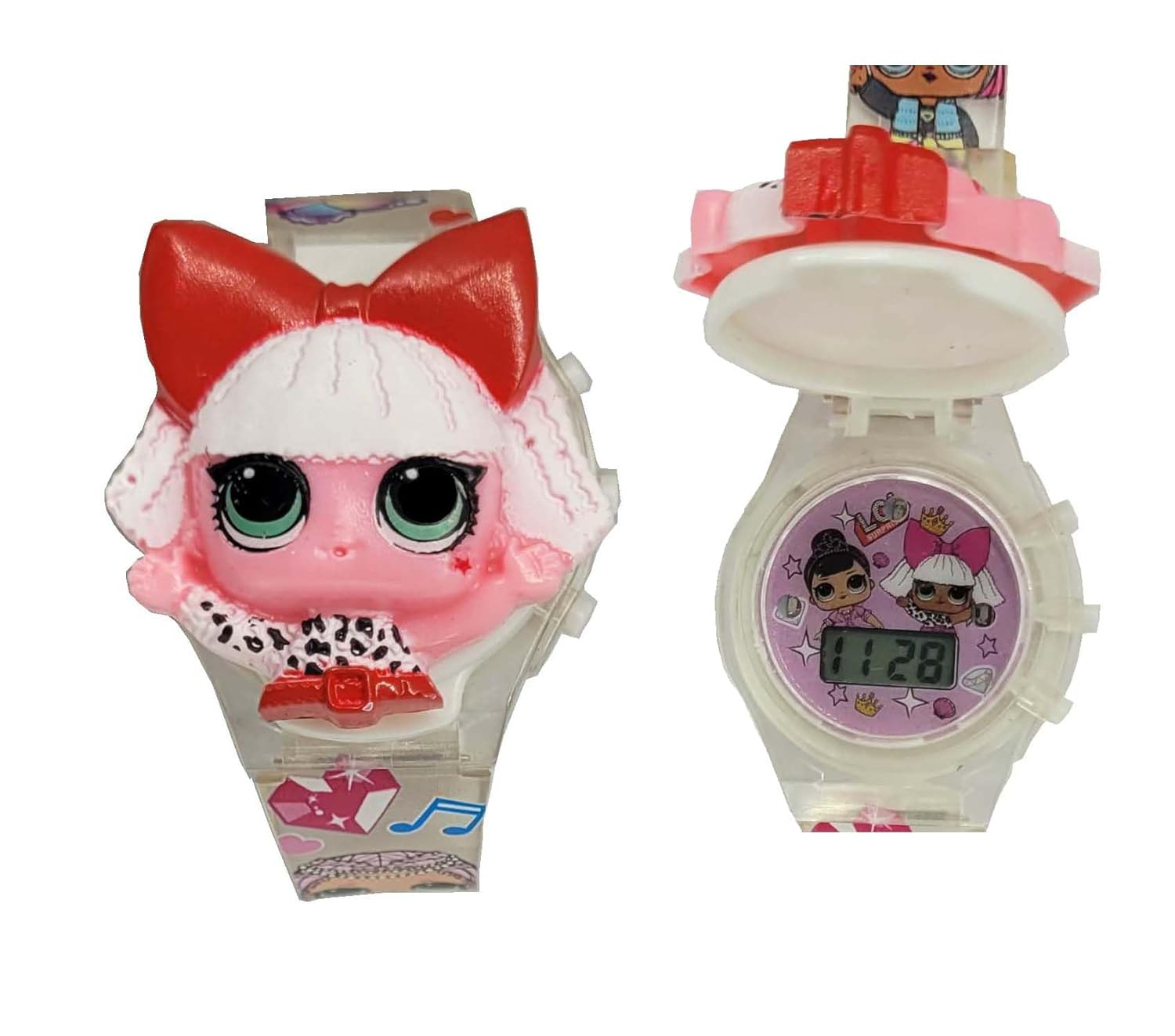 Dreamy Designs Musical Disco Light with Cartoon Cap Cover Digital Kids ...