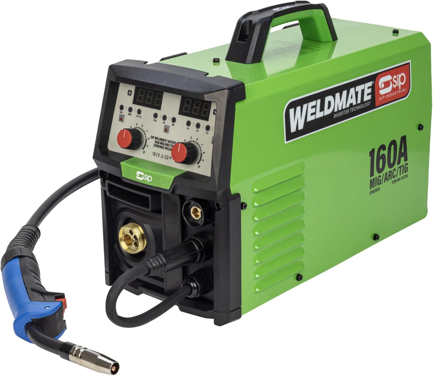 SIP WELDMATE AUTOPLUS MIG Welder 160A 3-in-1 MIG/ARC/TIG Synergic ...