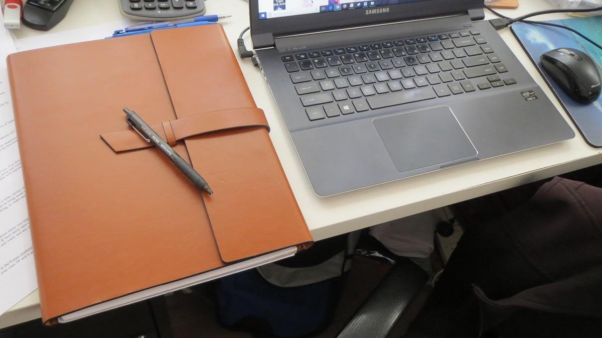 Gallaway Leather Padfolio Portfolio Writing Pad Folder fits Letter ...