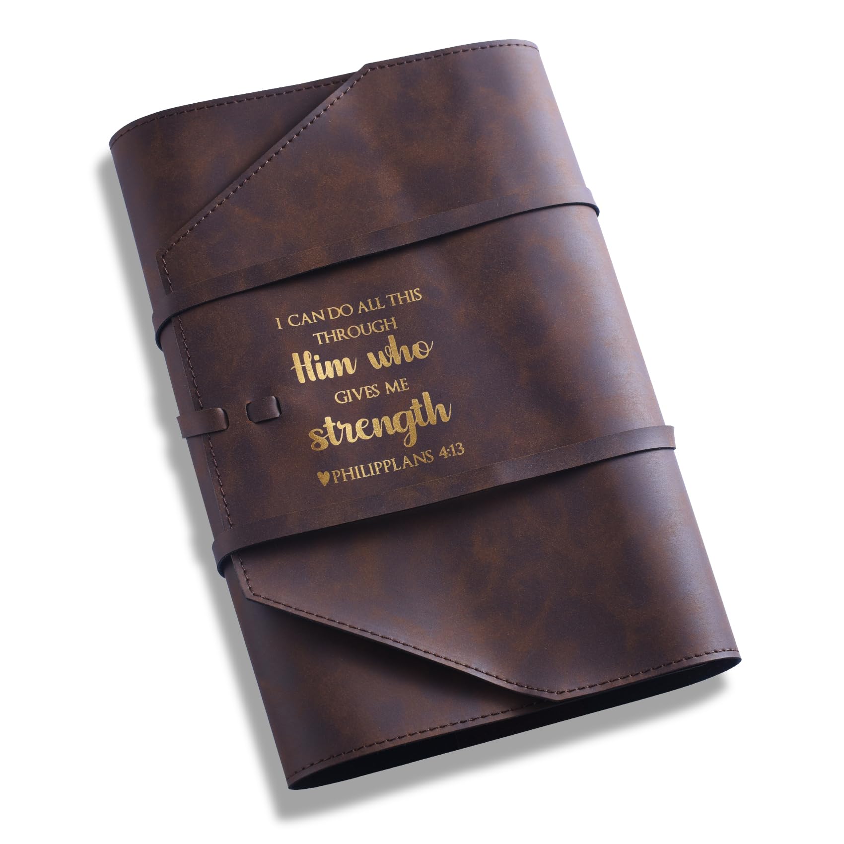 Amazon.com: LParkin Leather Bible Cover for Men and Women I CAN DO ALL ...