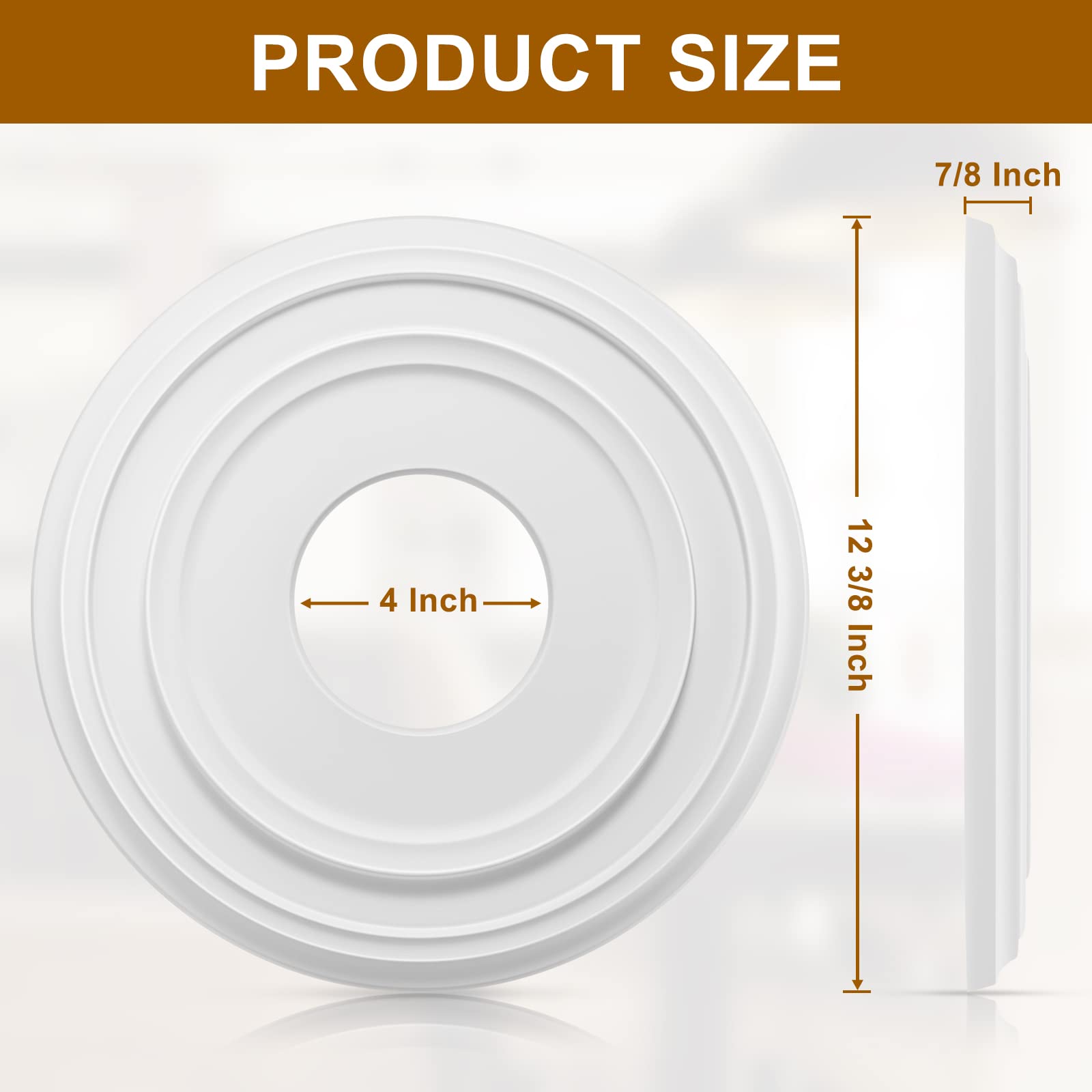 Canomo Split Ceiling Medallion Ceiling Light Medallion for Light ...