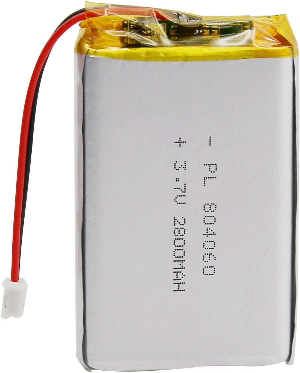 Amazon.com: Qimoo 3.7V Lipo Battery 2800mAh 804060 Rechargeable Lithium ...