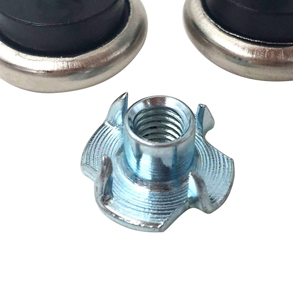 Snapklik.com : Adjustable T-Nut Leveling Feet Pack Of 8 Furniture Table ...