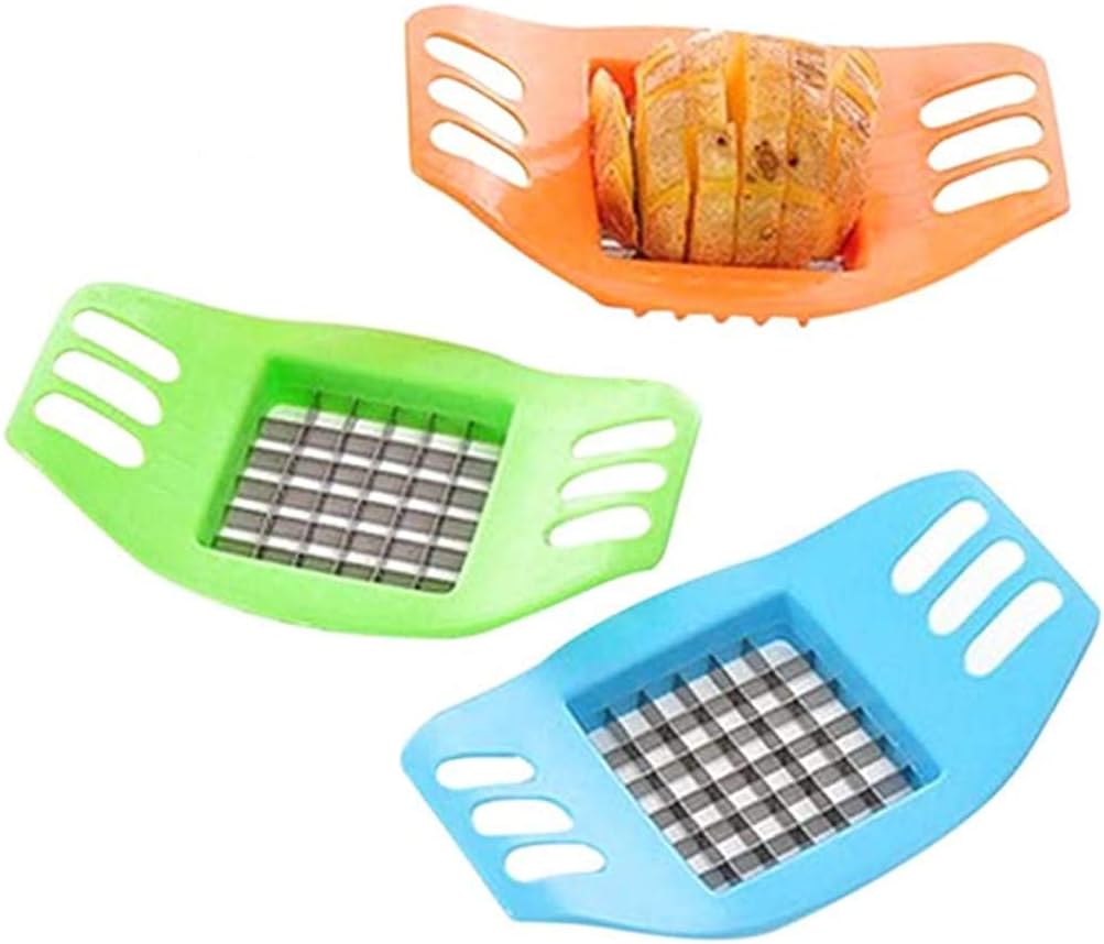 Amazon.com: 2Pcs set Potato cutter, Manual French Fry Cutter, crinkle ...