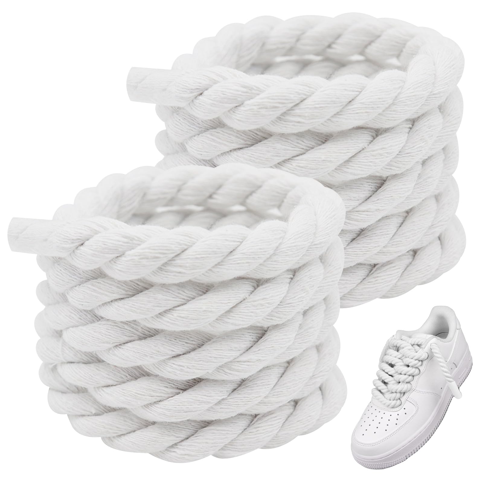 Rope Laces, 1 Pair of Thick Shoelaces, Laces for Air Force 1, Thick ...