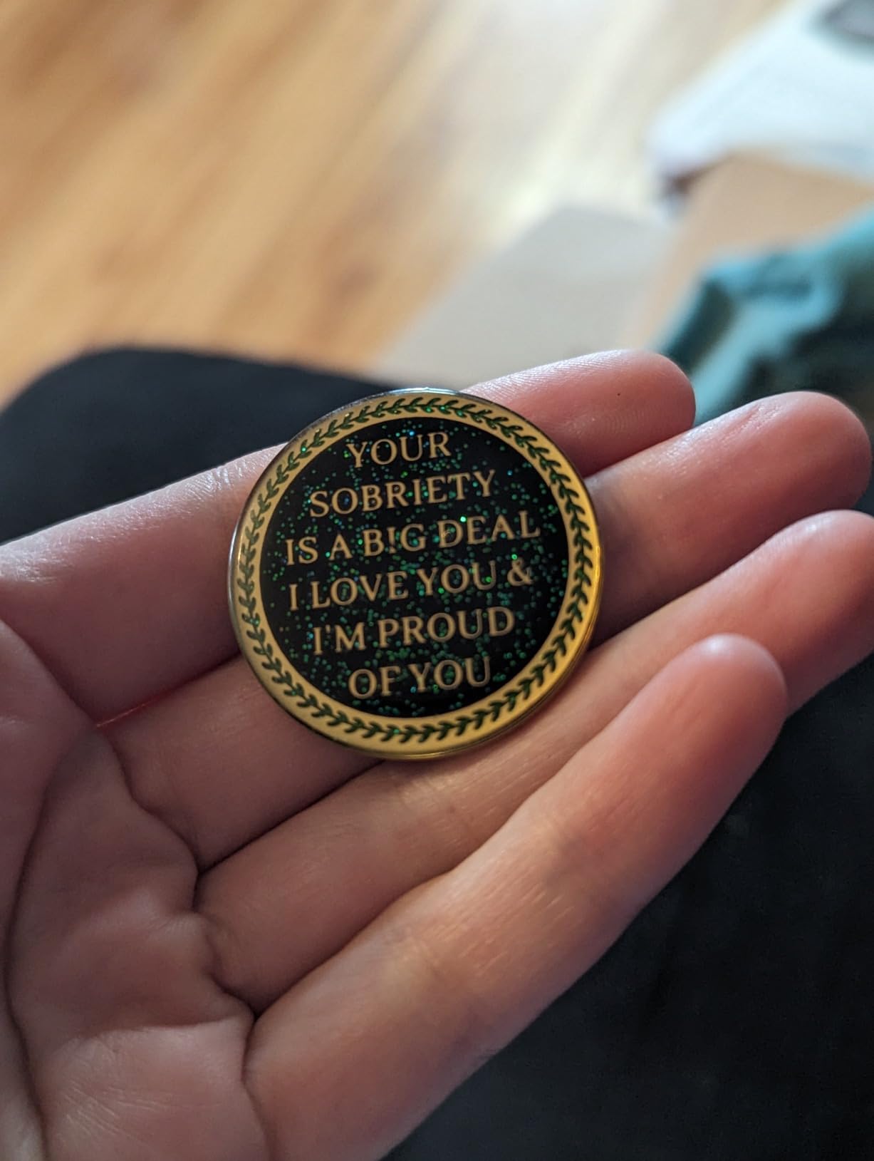 Amazon.com: LParkin 1 Year Sobriety Coin, Tree of Life Recovery Coin ...