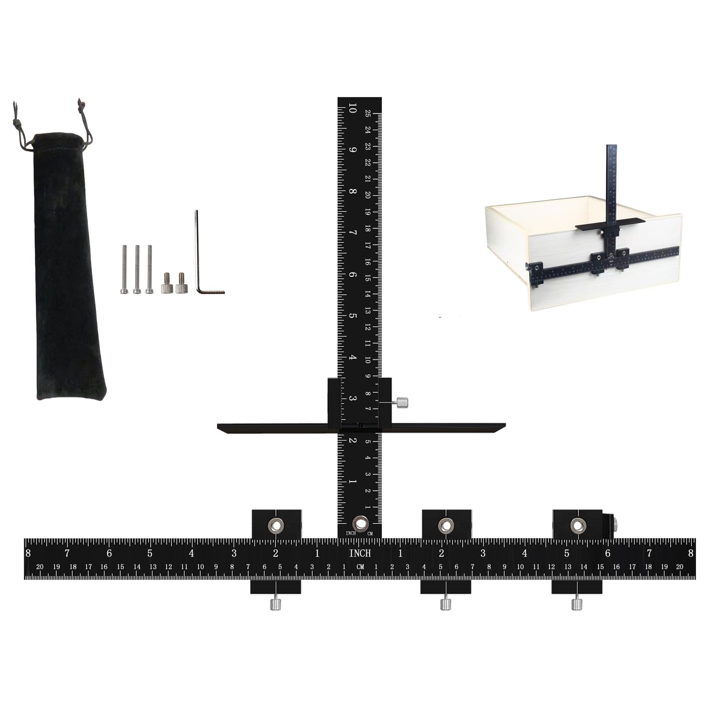 YYinno Cabinet Hardware Jig, Cabinet Handle Template Jig Tool ...