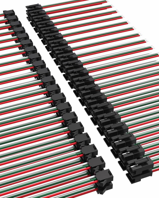 Snapklik.com : VANDESAIL 3 Pin Connector LED Strip Connectors JST SM ...