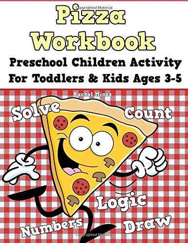 Preschool Children Activity - Pizza Workbook - For Toddlers & Kids Ages ...