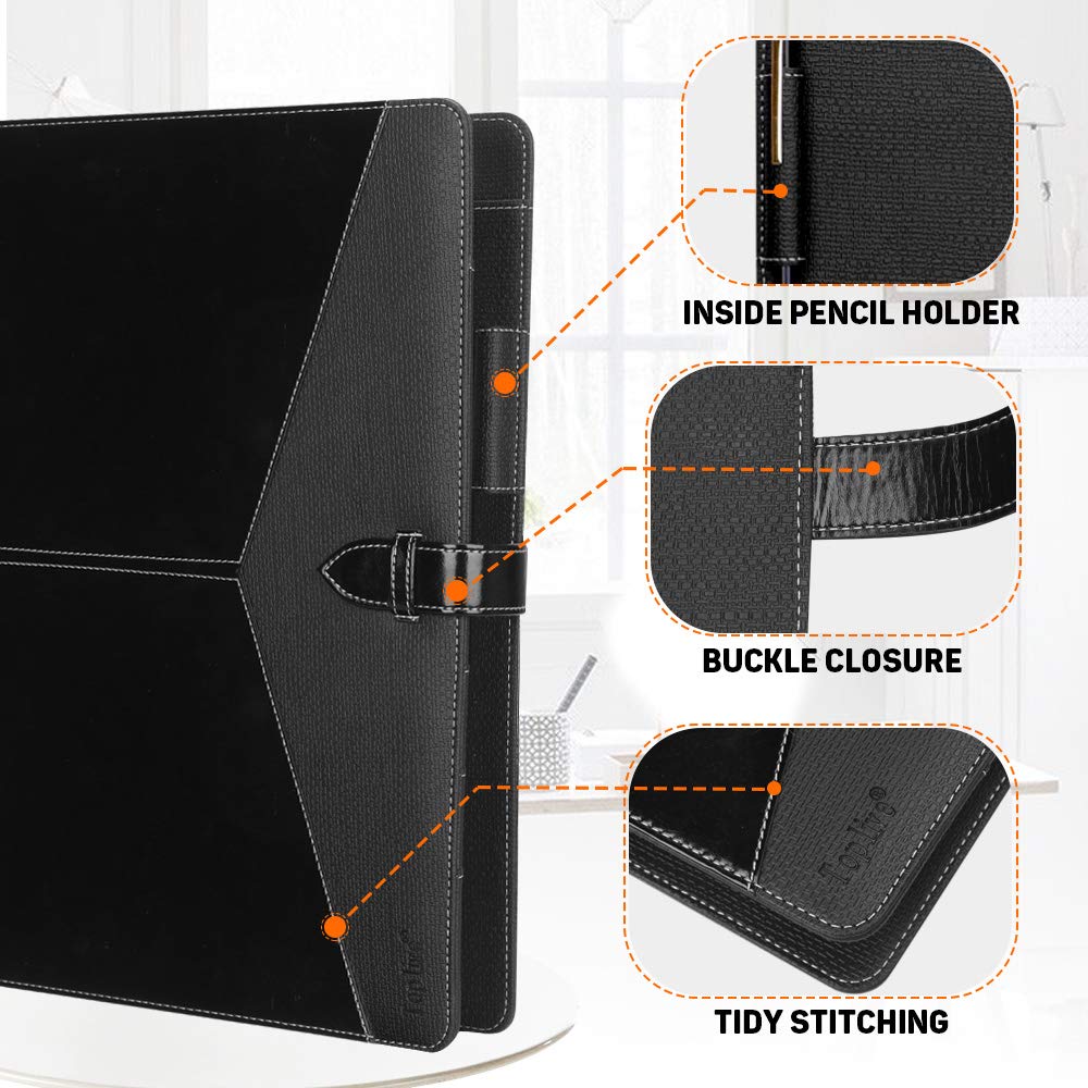 Snapklik.com : Toplive Padfolio 3 Ring Binder Organizer Business ...