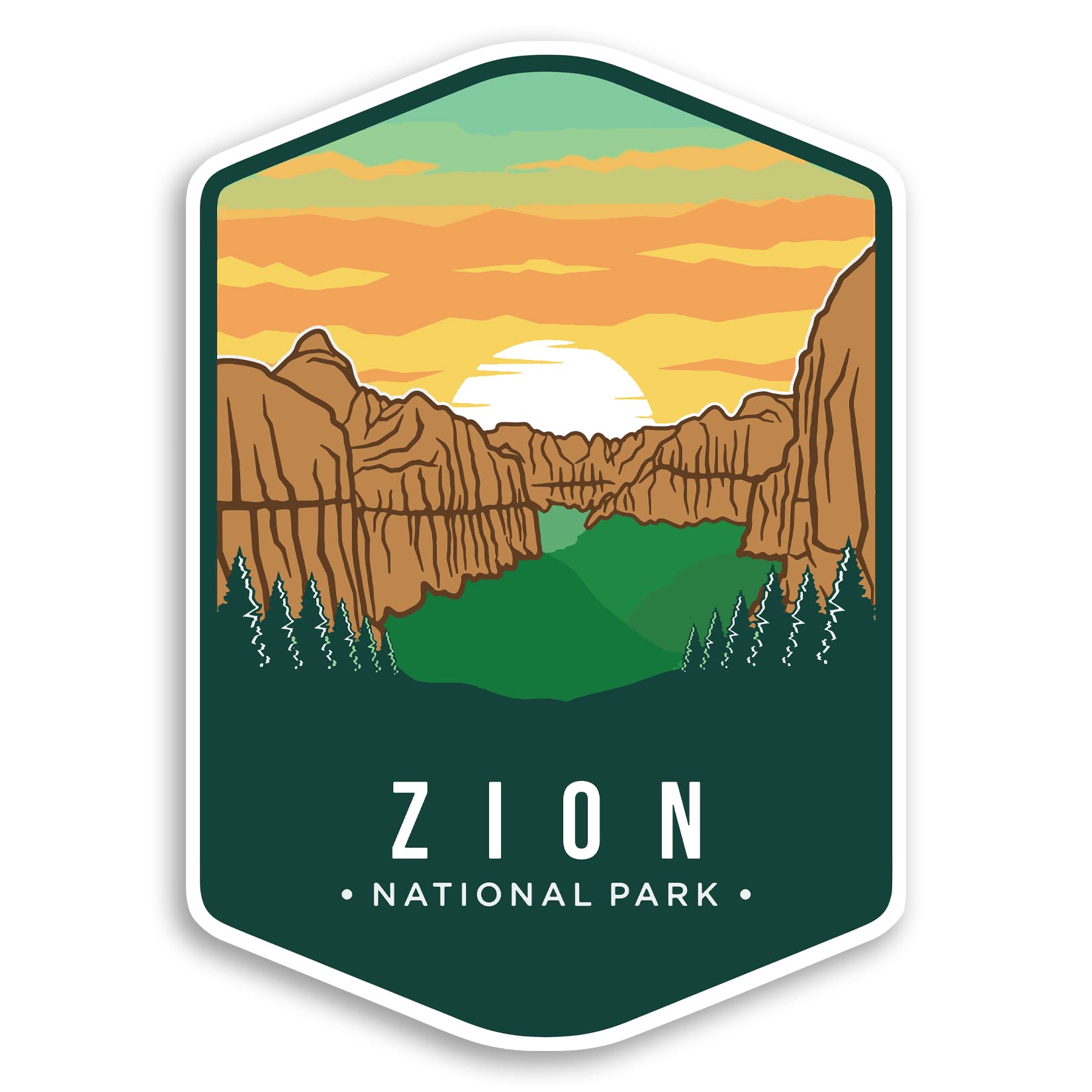Amazon.com - Zion National Park Sticker Decal Notebook Car Laptop 4"x5 ...