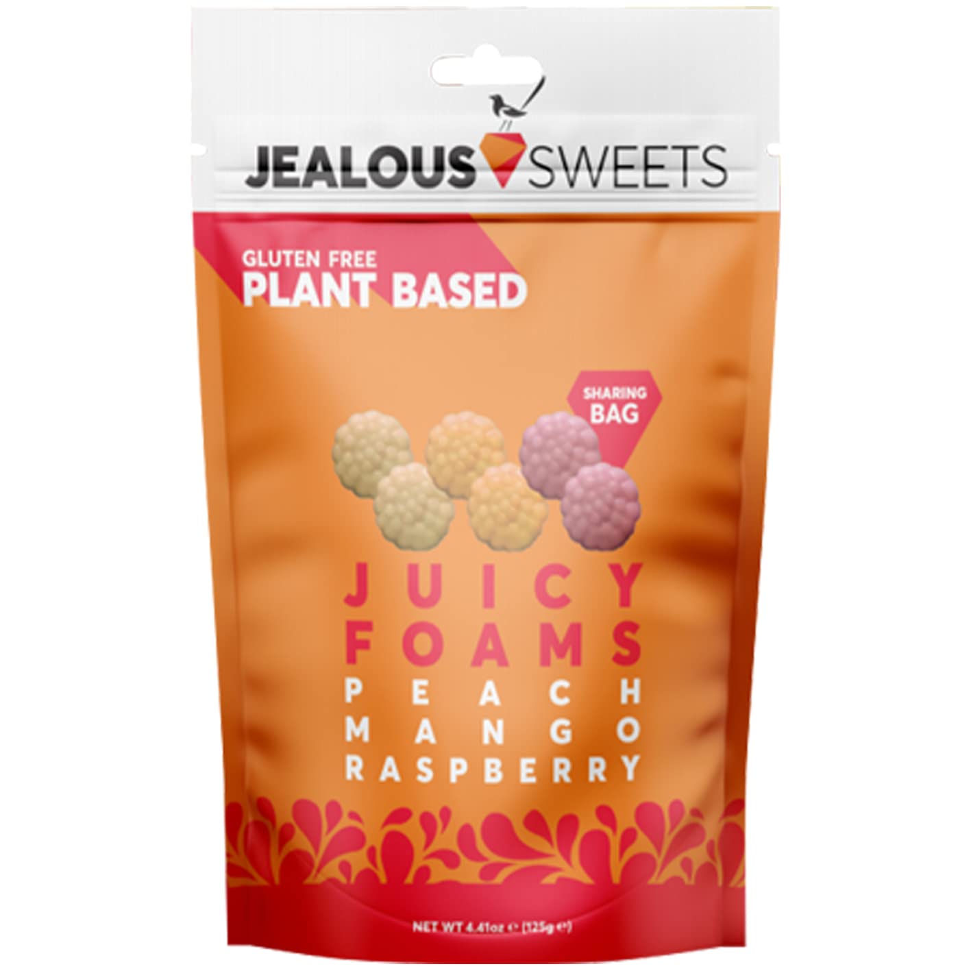 Amazon.com : JEALOUS SWEETS Peach, Raspberry, Mango Juicy Foams Sweets ...