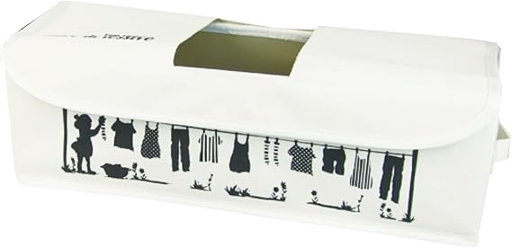 Amazon.co.jp: アットファースト ハンガーボックス ハンガー入れ ハンガー収納 洗濯グッズ入れ スクエア型 AF1466 ...