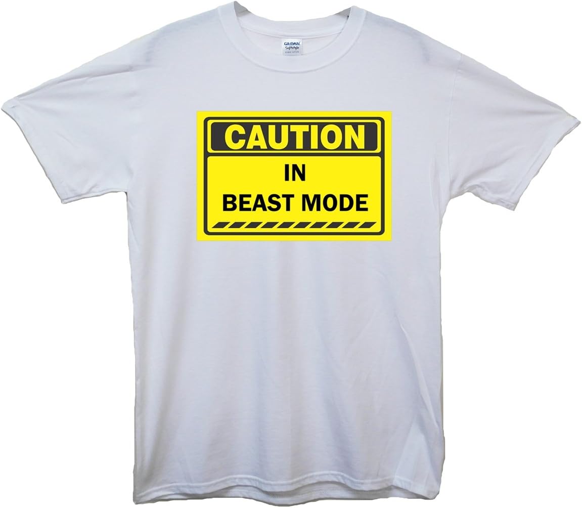 Amazon.com: Caution Sign in Beast Mode Crop Top : Clothing, Shoes & Jewelry