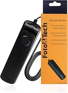 Amazon.com : Foto&Tech Wired Remote Shutter Release Control Compatible with Nikon MC-DC2 for ...