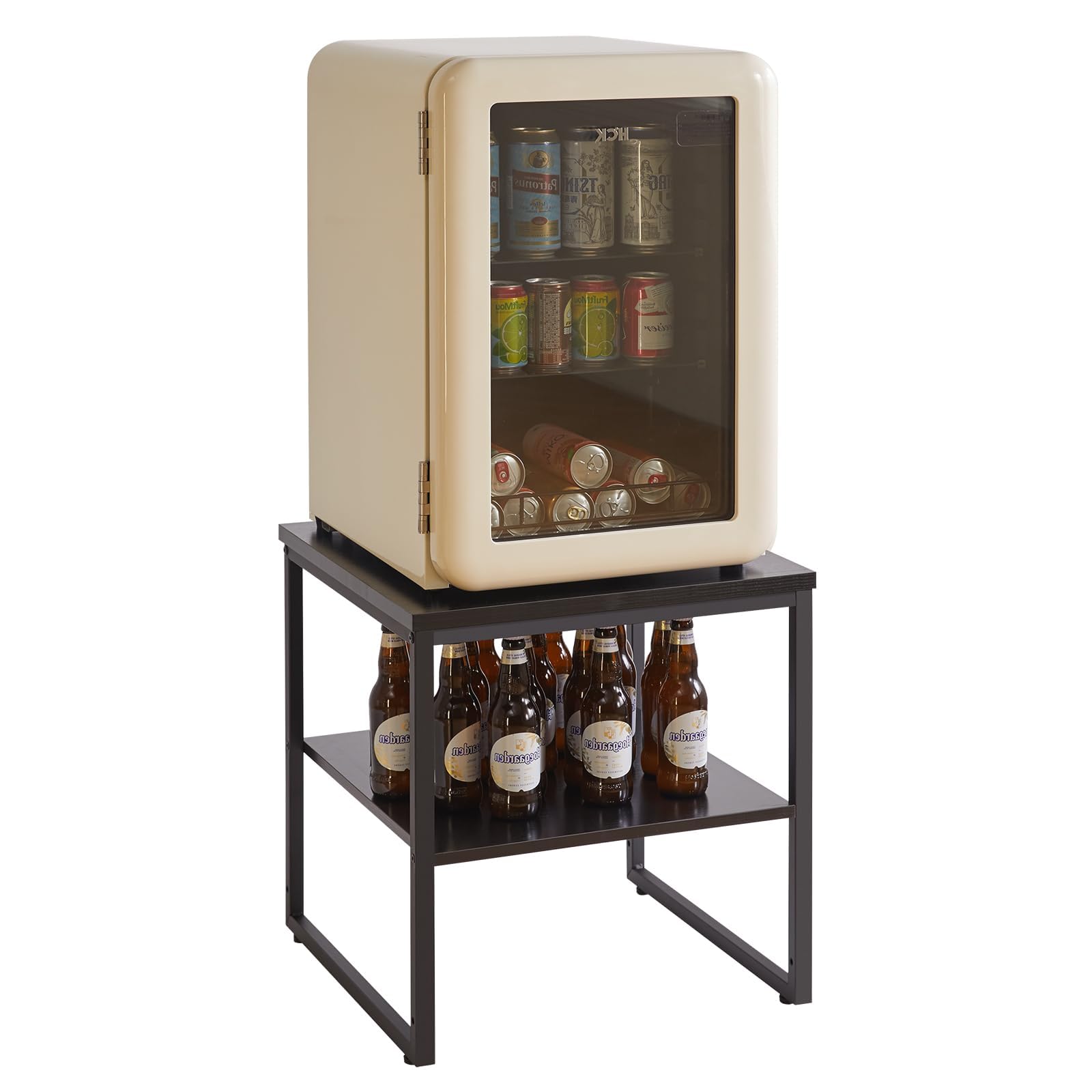 Amazon.com: Aibiju Small Table Stand with Adjustable Storage Shelf 20 ...