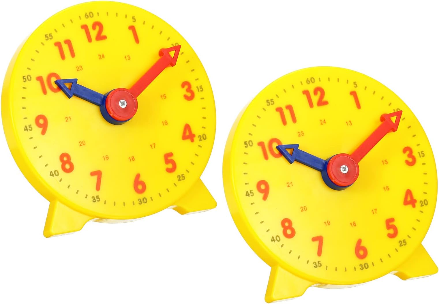 Amazon.com: PATIKIL 4 inch Teaching Clock, 2 Pack Learn Clock Learning ...