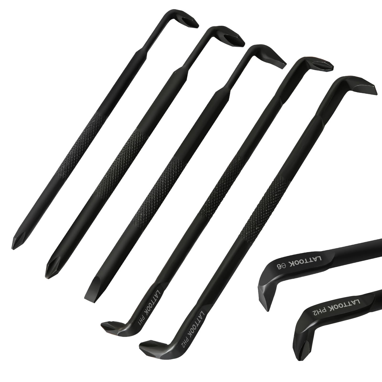 Right Angle Offset Screwdriver Set, LATTOOK 5PCS 90 Degree Screwdriver ...