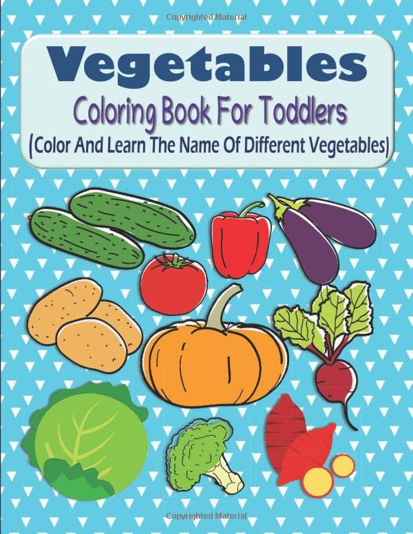 Coloring Fruits And Vegetables With Names FRUITS & VEGETABLES Coloring