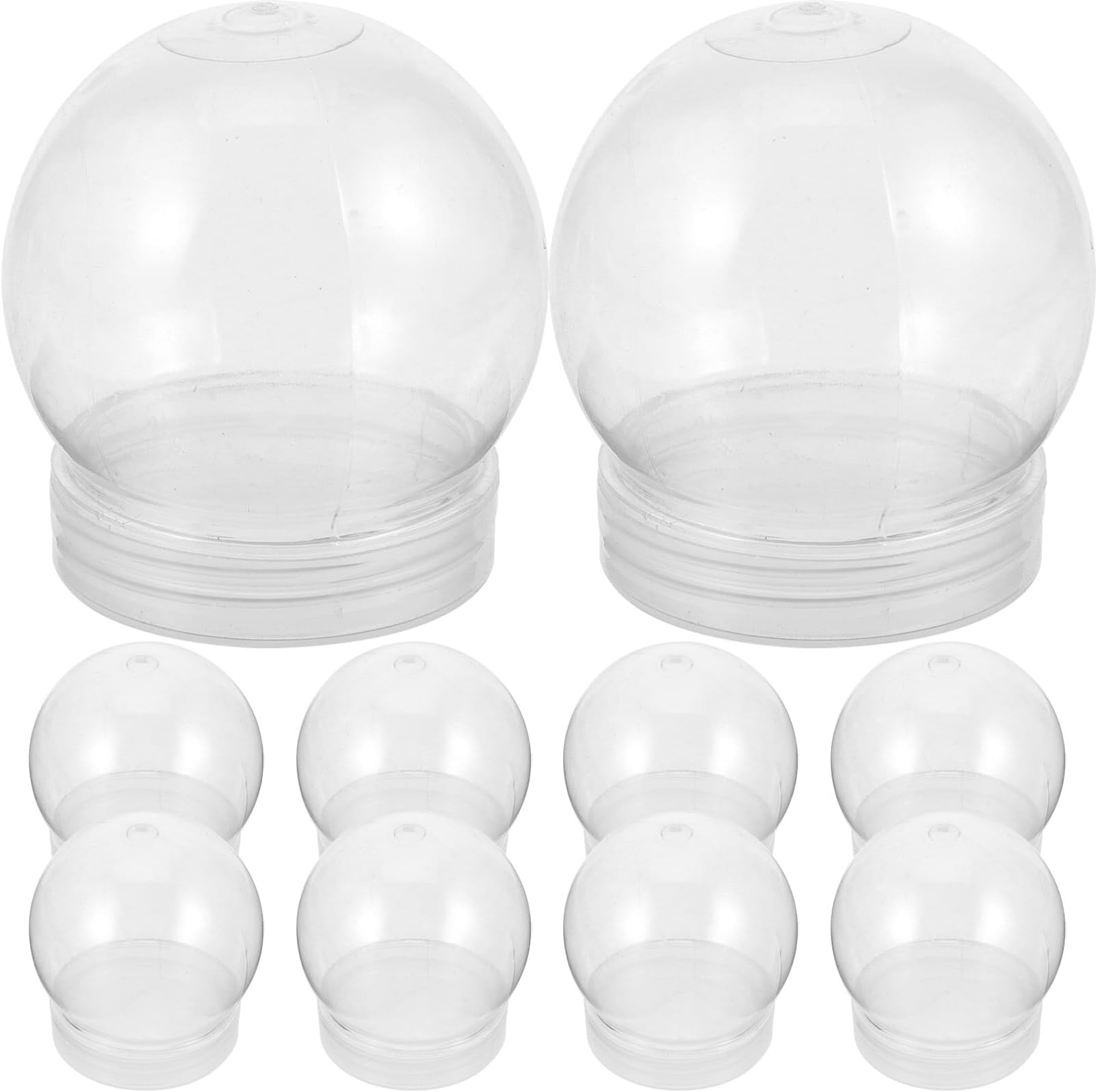 Amazon.com: Plastic Snow Globe 10pcs DIY Snow Globe Water Globe Clear ...