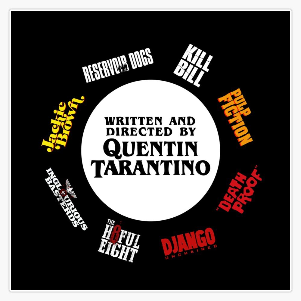 Amazon.com - Quentin Tarantino Films Sticker Vinyl Waterproof Sticker ...