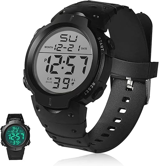 Amazon.com: YUEWEESER Mens Digital Sports Watch Women Waterproof Wrist ...